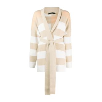 Joseph Beige Kaschmir-Baumwoll-Cardigan - - Knitwear - Damen - Beige - M