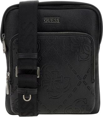 Guess Homme, Sacs, Noir, Taille: ONE Size Boston 4G Logo Mini Crossbody