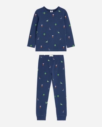 Arket Jersey-Pyjama -Blau