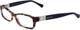 Jimmy Choo London Jc41 9DT/14 SPOTHVN BLUE Eyewear Womens Acetate, Standard, 53