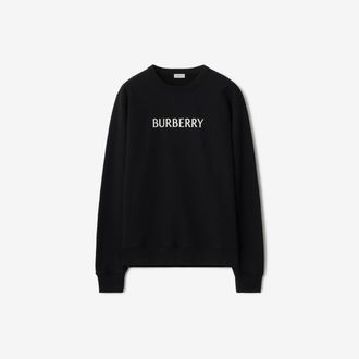 Burberry Sweat-shirt en coton &agrave; logo, Size: XXL
