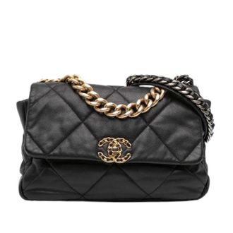Chanel Pre-owned Large 19 Flap Bag - - Pre-owned - Damen - Schwarzk - ONE SIZE