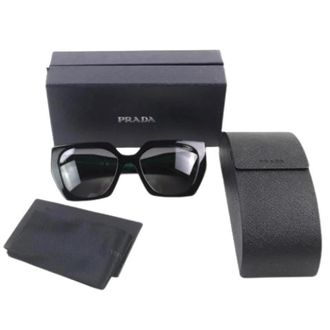 Prada Pre-owned Vintage Sonnenbrille aus Kunststoff - - Pre-owned - Damen - Schwarzk - ONE SIZE