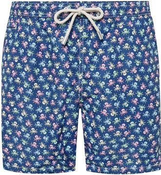MC2 Saint Barth Leichte Badeshorts mit Oktopus-Motiven in