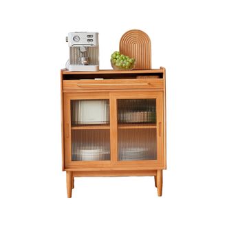 Generic Sideboard, freistehender Doppelt&uuml;rschrank mit Schiebet&uuml;ren aus geh&auml;rtetem, stapelbare Aufbewahrungseinheit, geeignet for K&uuml;chen und Eingangsbereiche(C