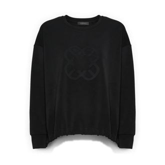 Elena Miro Damen, Sweatshirts & Hoodies, Schwarzk, MGr&ouml;&szlig;e