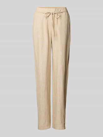 M.A.C Straight Leg Leinenhose mit Bindeg&uuml;rtel Modell Chiara