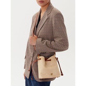 Pinko Handtasche PINKO Secchiello Mini PE 25 PLTT 104303 A2CC Beige