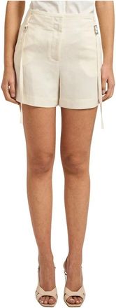 Patrizia Pepe Femme, Shorts, Beige, Taille: 40 FR Tailored Linen Shorts