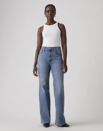 Levi's Ribcage Bell - Ausgestellte Jeans in Blau