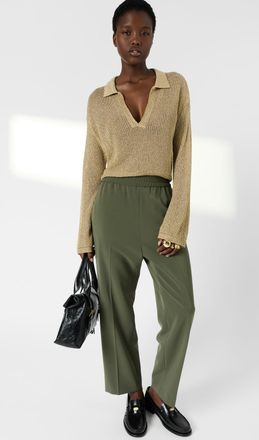 Gerard Darel Pantalon fluide 7/8 - ALIETTE - Vert Kaki