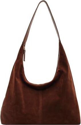 Generic BSLVWG Sac d&Eacute;paule en Daim Lune pour Femmes - Sac Fourre-Tout, Sacocelle, Pochette en Bandouli&egrave;re, Sac sous le Bras dAutomne,Sac Hobo dHiver,Sac de Vo
