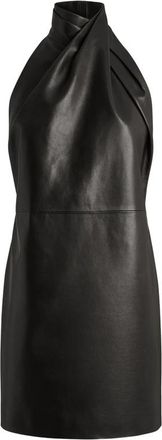 Balmain Lambskin Open-back Dress