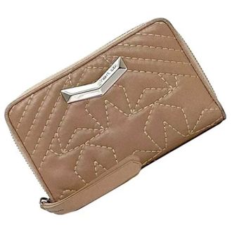 Jimmy Choo London Pochette en cuir Pre-owned - Femme - Pre-owned - Beige - Taille: ONE Size