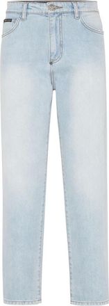 Philipp Plein Femme, Jeans, Bleu, Taille: W30 Denim Pantalons Mom Fit Hexagon
