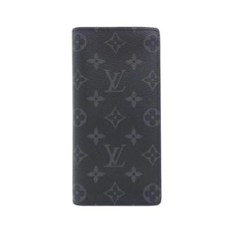 Louis Vuitton Portefeuille long bi-pli Monogram Eclipse Pre-owned - Homme - Pre-owned - Noir - Taille: ONE Size