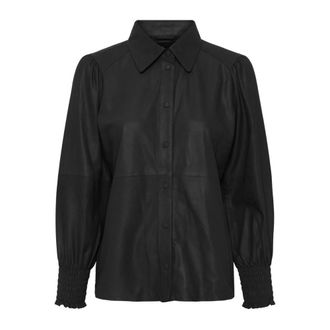 BTF-CPH Schwarze Bluse 3/4 Arm - - Blouses & Shirts - Damen - Schwarzk - M