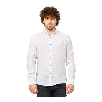 Yes-Zee YES Zee, Homme, Chemises, Blanc, Taille: S Chemise Formelle en Lin