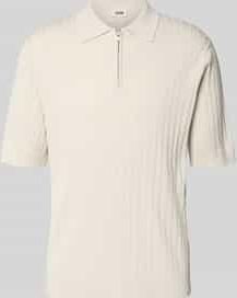 Drykorn Regular Fit Poloshirt mit kurzem Rei&szlig;verschluss