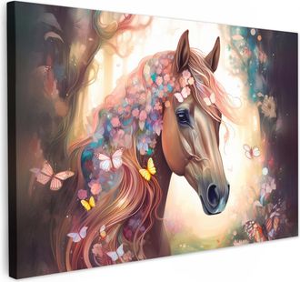 MuchoWow © Leinwände Klein 30x20 cm Mini Wall Decoration Bilder Kinderzimmer Mädchen Pictures Canvas Painting Wanddekoration Jugendzimmer Deko Mädchenzimmer Pf