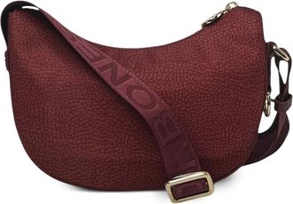 Borbonese sac à bandoulière Luna zippé - Rouge