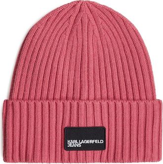 Karl Lagerfeld Karl Lagerfeld Jeans, Damen, Umgeschlagene Mütze, Rosa, One Size