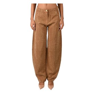 Elisabetta Franchi Balloon Jeans - - Jeans - Damen - Braun - W28