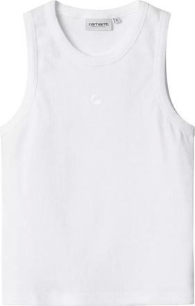 Carhartt Work in Progress Femme, Tops, Blanc, Taille: 40 FR Haut d&eacute;contract&eacute; avec dos crois&eacute;