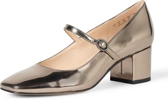 The Drop Aoki Heeled Mary Jane Plateauabsätze, Zinn, 37.5 EU