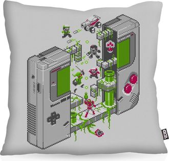 Void Watches 8-Bit Game Nostalgie Kissenbezug Kissenhülle Outdoor Indoor Pixel Boy, Kissen Größe:80 x 80 cm