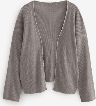 Laura Ashley Strickjacke Laura Ashley kurze, gerippte Lounge-Strickjacke (1-tlg)