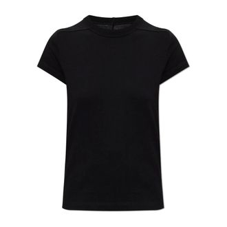 Rick Owens Femme, Tops, Noir, Taille: 40 FR T-Shirt Col Rond
