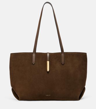 DeMellier Tote Bag Tokyo aus Veloursleder mit Leder