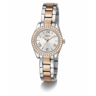 Guess Femme, Accessoires, Multicolore, Taille: ONE Size Mini Luna 2-Tone Watch