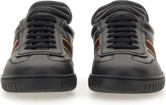 Bally Logo Calf Leather Sneaker - Black