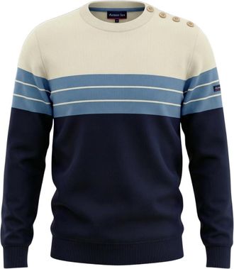 Armor Lux Pull Marin Bloc Color - Homme - Pulls - Multicolore - Taille: L