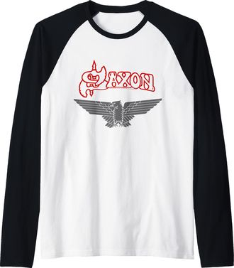 Saxon Offiziell Saxon Eagle Vintage Band Retro Musik Heavy Metal Raglan