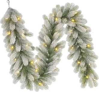 Black Box Trees Nagoya Girlande mit LED-Beleuchtung und Timerfunktion - L180 x &Oslash;20 cm - Gr&uuml;n