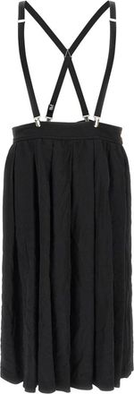 Comme Des Gar&ccedil;ons Homme, Pantalons, Noir, Taille: M Braced Midi Skirt