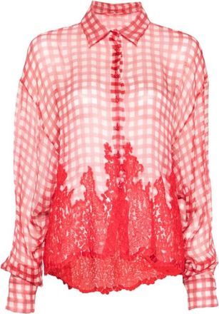 Ermanno Scervino Femme, Blouses et Chemises, Rouge, Taille: 36 FR Chemises