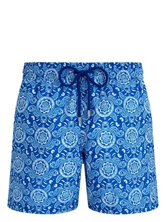 Vilebrequin short de bain Tribal Turtles - Bleu