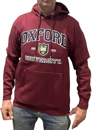 Oxford University Oxford University Sweat &agrave; capuche officiel - Bordeaux, bleu marine, Medium