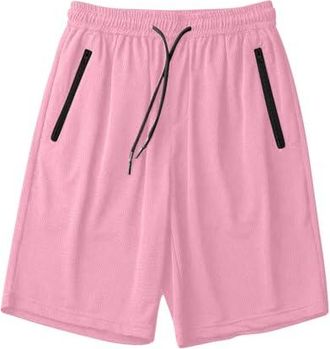 Generico Short Homme Court Respirant Léger Élastique à la Taille Pantalon Court dÉté Couleur Unie Casual Shorts Homme Travail Sport Bermudes De Mer Élégant Gym