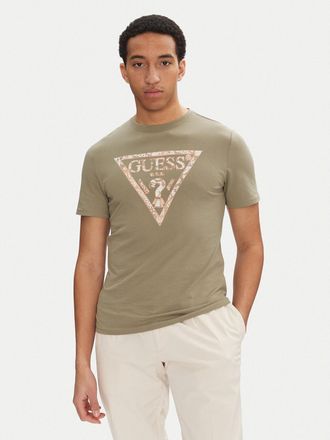 Guess T-Shirt M5GI06 I3Z14 Grün Regular Fit