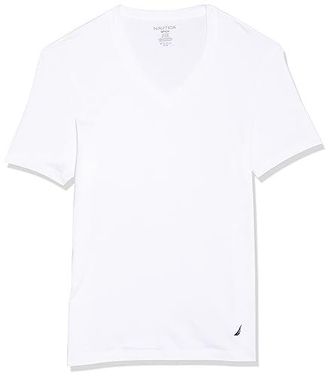 Nautica T-Shirt à col en V en Coton - pour Homme - Paquets Multiples - - Small