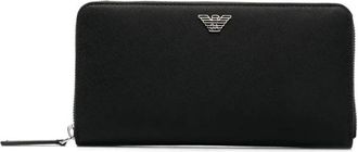 Emporio Armani Homme, Accessoires, Noir, Taille: ONE Size ASV Zip-Around Wallet