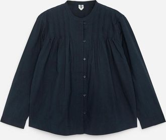 Arket Bluse Mit Biesen -Blau