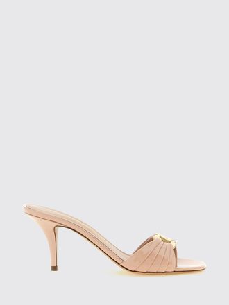 Ferragamo Mules von aus drapiertem Kalbsleder mit mittlerem Absatz