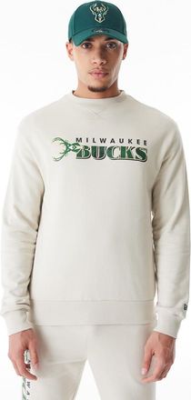 New Era NBA Milwaukee Bucks Graphic Print Crew Neck