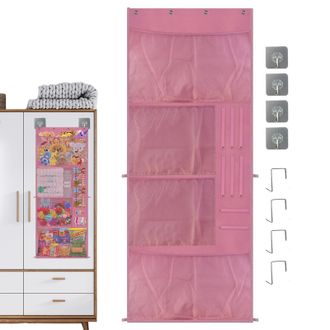 Generic Pl&uuml;schtier Aufbewahrung | Mit Haken Gro&szlig;e Kapazit&auml;t Tasche | Spielzeug Organizer H&auml;nger F&uuml;r Pl&uuml;schtiere - F&uuml;r Kinder Puppen Snacks Haaraccessoires Sch